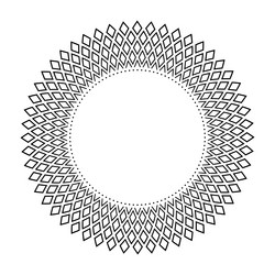 Circle pattern for decorative frame Royalty Free Vector