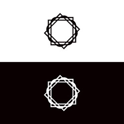 Round circular banner frames borders circle logo Vector Image