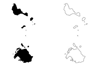 Vanuatu Map Outline Vector Images (over 100)