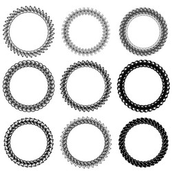 Decorative circle frames Royalty Free Vector Image