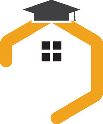 Home school logo Royalty Free Vector Image - VectorStock