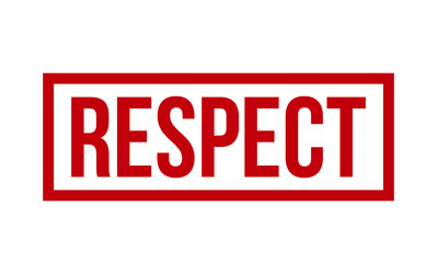 Red respect rubber stamp seal Royalty Free Vector Image