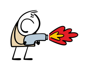 Stickman Danger Vector Images (over 630)