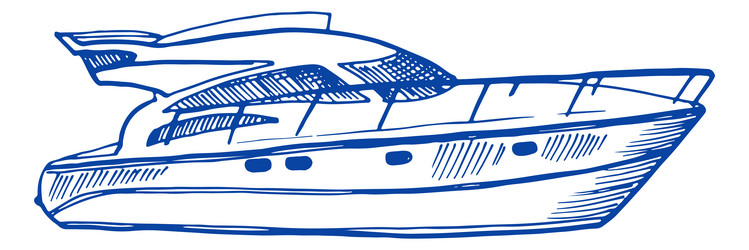 Simple Speed Boat Drawing