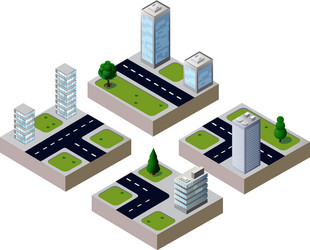 City block Royalty Free Vector Image - VectorStock