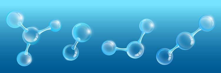 O2 oxygen molecule Royalty Free Vector Image - VectorStock
