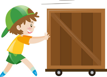 Kids Pushing Vector Images (over 3,700)