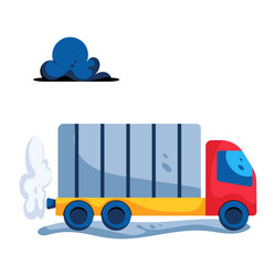 Vehicle pollution Royalty Free Vector Image - VectorStock
