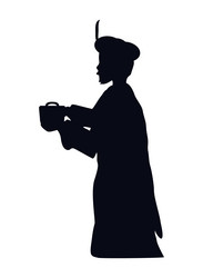 Wise man character Royalty Free Vector Image - VectorStock