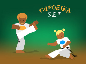 Capoeira set Royalty Free Vector Image - VectorStock