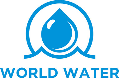 Water logo simple minimalist icon design world Vector Image