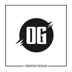 Initial letter og logo template design Royalty Free Vector