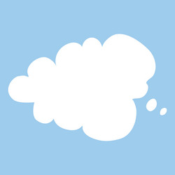 White speech bubble thinking balloon talks Vector Image