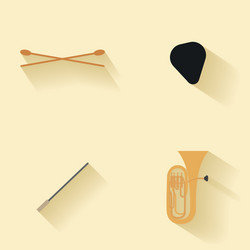 Abstract music instruments Royalty Free Vector Image