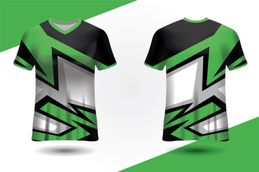 Club shirt design uniform front and back Vector Image