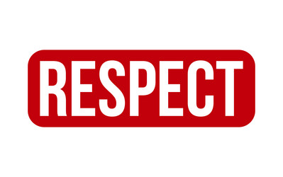 Red respect rubber stamp seal Royalty Free Vector Image