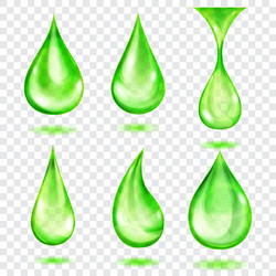 Cartoon colorful drops icons set Royalty Free Vector Image