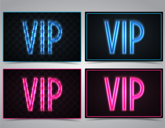 Vip invitation and card set Royalty Free Vector Image