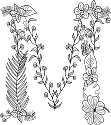 Isometric letter m Royalty Free Vector Image - VectorStock