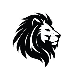 Lion head - logo template creative Royalty Free Vector Image