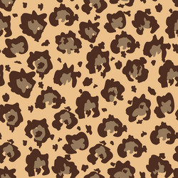 Seamless jungle leopard skin pattern Royalty Free Vector