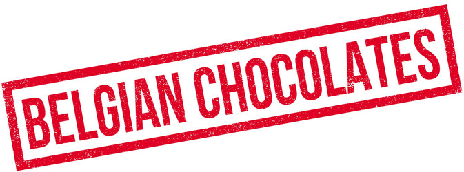 Belgian chocolates rubber stamp Royalty Free Vector Image