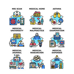 Medical malpractice icon Royalty Free Vector Image