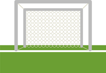 Soccer football goal frontview cartoon Royalty Free Vector