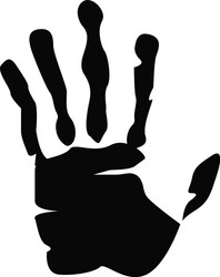 Hand Handprint Left Vector Images (32)