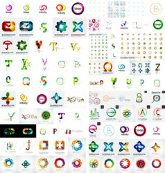 Biggest collection of logo design and fashion Vector Image