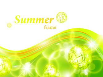 Spring colors background in frame Royalty Free Vector Image