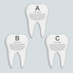 Dental infographic flat design Royalty Free Vector Image