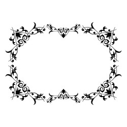 Geometric shapes a4 frame Royalty Free Vector Image