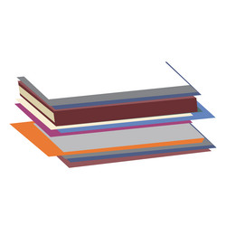 School supplies sheet of paper character cartoon Vector Image