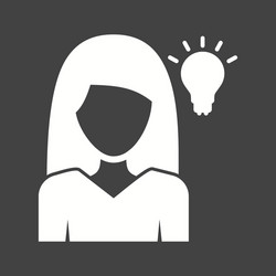 Woman thinking Royalty Free Vector Image - VectorStock