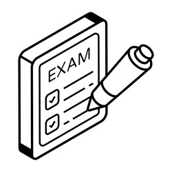 Exam Royalty Free Vector Image - VectorStock