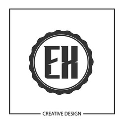 Initial letter ex logo template design Royalty Free Vector