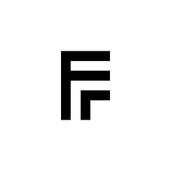 Letter m and n square mpel logo symbol Royalty Free Vector