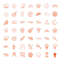 Sky icons Royalty Free Vector Image - VectorStock