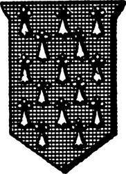 Ermine shield fur are represented by sable Vector Image