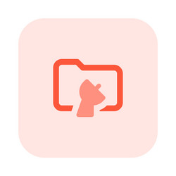 Folder contenting all important files Royalty Free Vector
