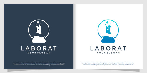 Labs logo collection with creative element style Vector Image