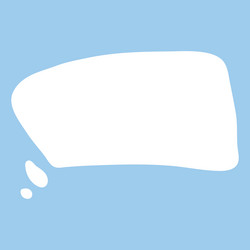 White speech bubble thinking balloon talks Vector Image