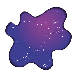 Layered cartoon view of outer space Royalty Free Vector