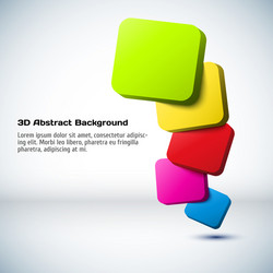 3d blocks structure background Royalty Free Vector Image