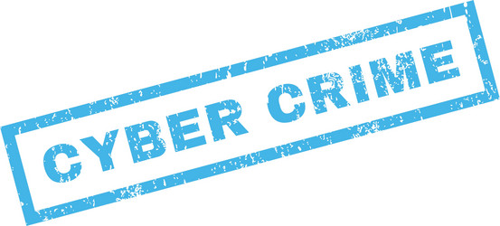 Cyber crime rubber stamp Royalty Free Vector Image