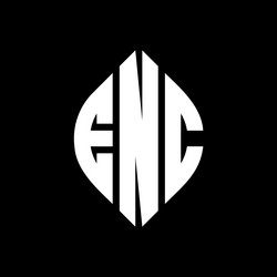 Enc logo letter design Royalty Free Vector Image
