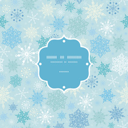 Falling snow vertical frame seamless pattern Vector Image