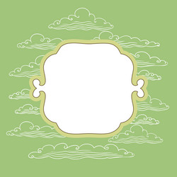 Environmental frame seamless pattern background Vector Image