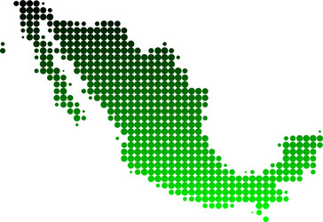 Pixel map of mexico dotted isolated Royalty Free Vector